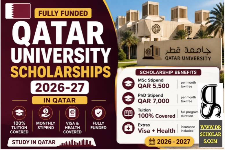 Qatar University Scholarships 2026-27 in Qatar [Fully Funded] - DR SCHOLARS